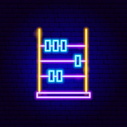 Counter neon sign Royalty Free Vector Image - VectorStock