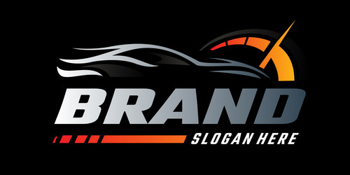 Sport car super logo Royalty Free Vector Image