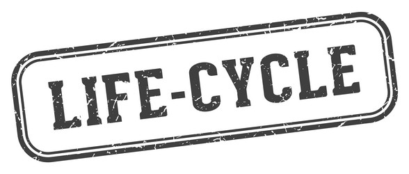 Life-cycle sticker sign isolated Royalty Free Vector Image