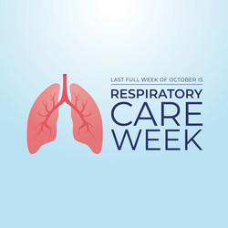 Flyers promoting respiratory care week Royalty Free Vector