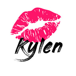 Kylen boy name Royalty Free Vector Image - VectorStock