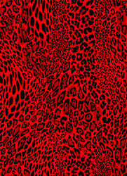 Seamless pattern with red leopard skin Royalty Free Vector