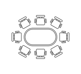 Dining Table Floor Plan Vector Images (over 180)