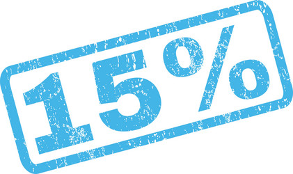 15 years rubber stamp Royalty Free Vector Image