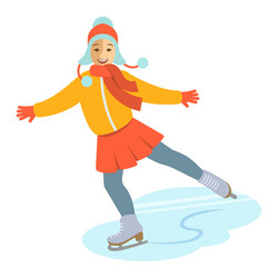 Sport figure skating Royalty Free Vector Image