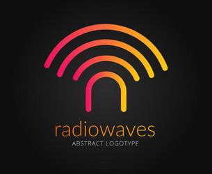 Abstract network logo icon concept logotype Vector Image