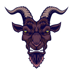 Angry goat head Royalty Free Vector Image - VectorStock