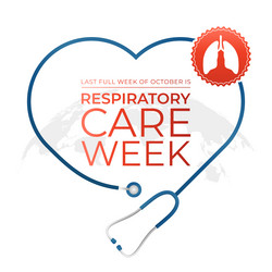 Flyers promoting respiratory care week Royalty Free Vector