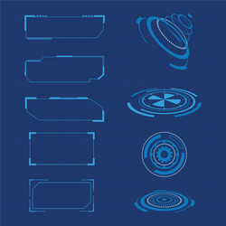 User interface neon icons Royalty Free Vector Image