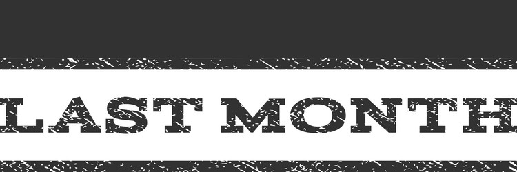 Last month watermark stamp Royalty Free Vector Image