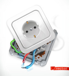 Broken toaster error 3d icon Royalty Free Vector Image