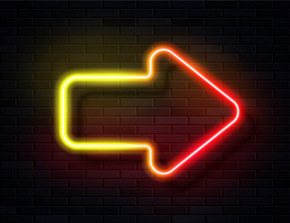 Abstract neon illumination red yellow Royalty Free Vector