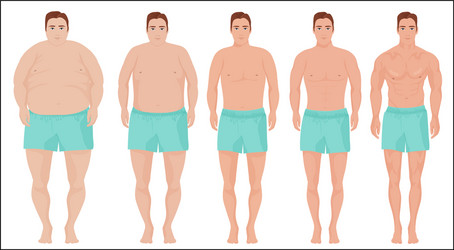 Body dysmorphia concept distorted perception Vector Image