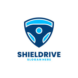 Safe driving logo transportation security Vector Image