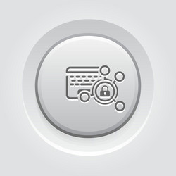 Security level icon flat design Royalty Free Vector Image