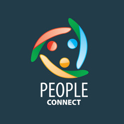 People movement logo 3 Royalty Free Vector Image