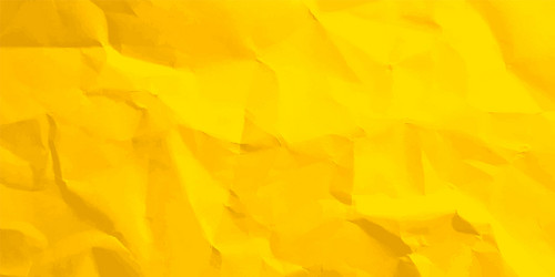 Colorful yellow crumpled paper texture rough Vector Image