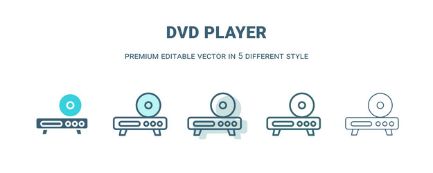 Forward button icon in 5 different style outline Vector Image