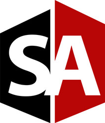 Sa as letter design logo logotype icon concept Vector Image