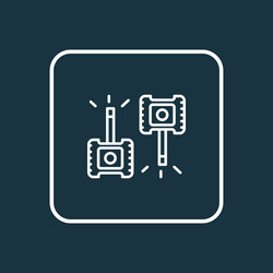 Tanks game icon line symbol premium quality Vector Image