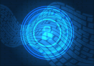 Blockchain technology concept security data Vector Image