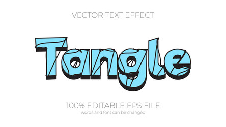 Youth style editable font effect Royalty Free Vector Image