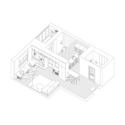 Interior flat rooms Royalty Free Vector Image - VectorStock
