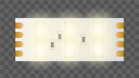 Led strip isolated on a white background Vector Image