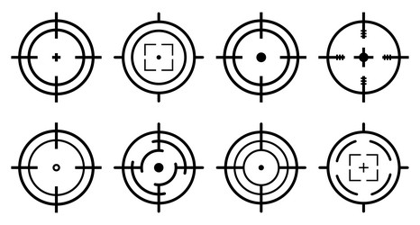 Targeting aiming target aim sniper shoot Vector Image