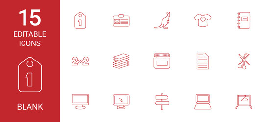 Blank icons Royalty Free Vector Image - VectorStock