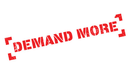 Demand more rubber stamp Royalty Free Vector Image