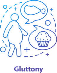 Physical inactivity blue gradient concept icon Vector Image