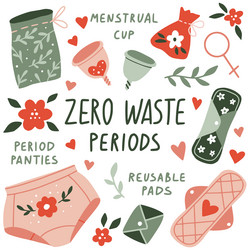 Zero waste concept poster eco education Royalty Free Vector
