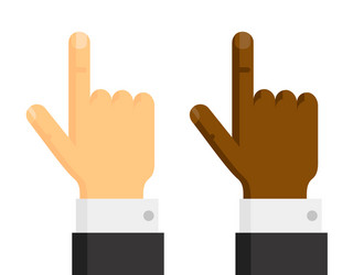 Pointing finger hand Royalty Free Vector Image
