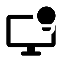 New monitor features introducing innovation Vector Image