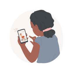 Web content filtering isolated cartoon Royalty Free Vector