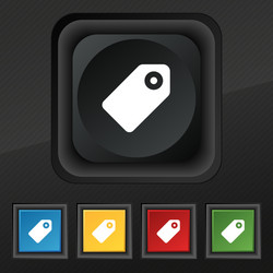Special offer label icon symbol set of five Vector Image