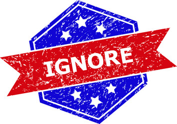 Ignore watermark stamp Royalty Free Vector Image