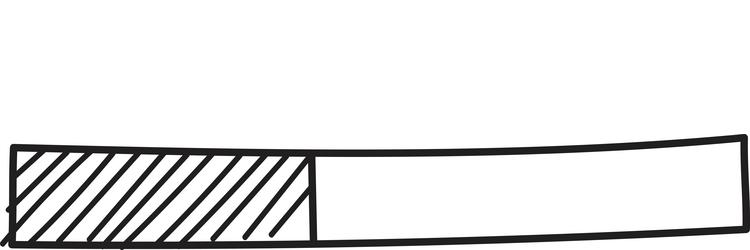 Rectangle chart doodle Royalty Free Vector Image