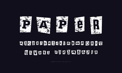 Collage Font Vector Images (over 7,600)