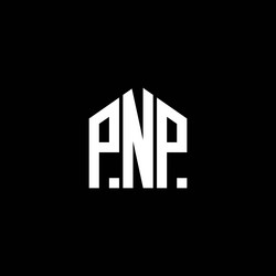 Pnp letter technology logo design on white Vector Image