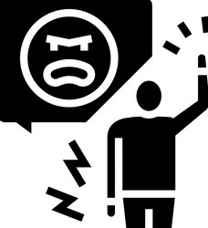 Sexual harassment icon filled harassment Vector Image