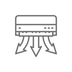 Ceiling air conditioning linear icon Royalty Free Vector