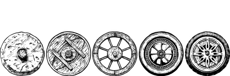 Evolution wheel Royalty Free Vector Image - VectorStock