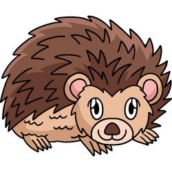 Hoglet cartoon colored clipart Royalty Free Vector Image