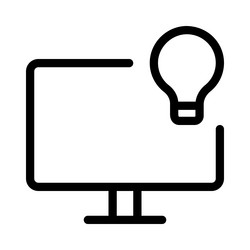 New monitor features introducing innovation Vector Image