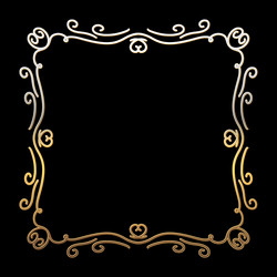 Luxury golden calligraphic frame for text Vector Image