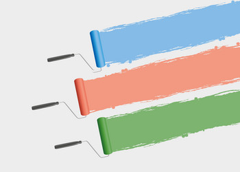 Paint roller background Royalty Free Vector Image