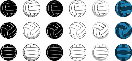 Volleyball Contour Ball Vector Images (over 1,200)