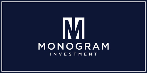 M mart grocery store and brands logo Royalty Free Vector